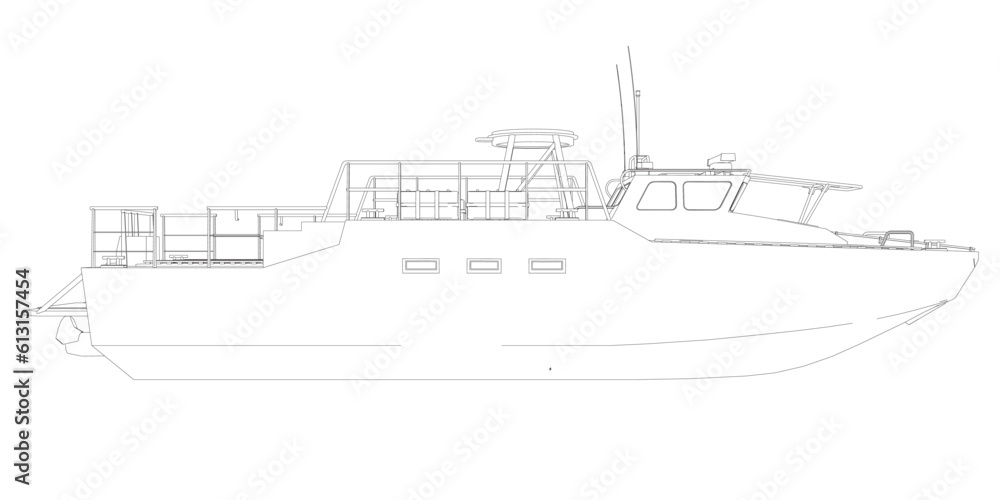 Warship icon outline. Military ships and naval vessels. isolated vector ...