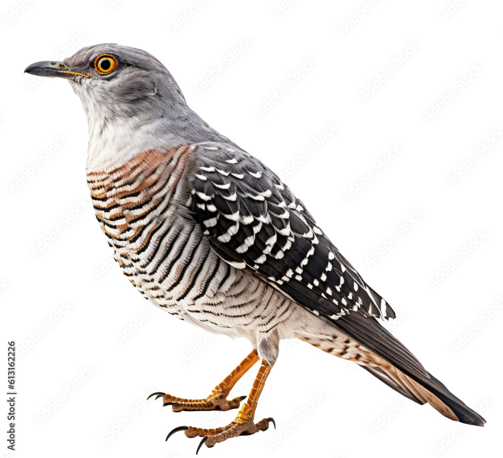 Cuckoo isolated on the transparent background PNG. Top view. AI ...