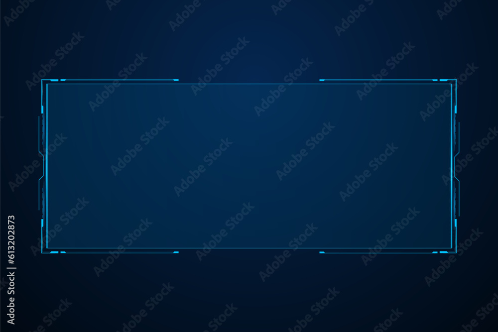 Sci fi futuristic user interface, HUD template frame design, Technology ...
