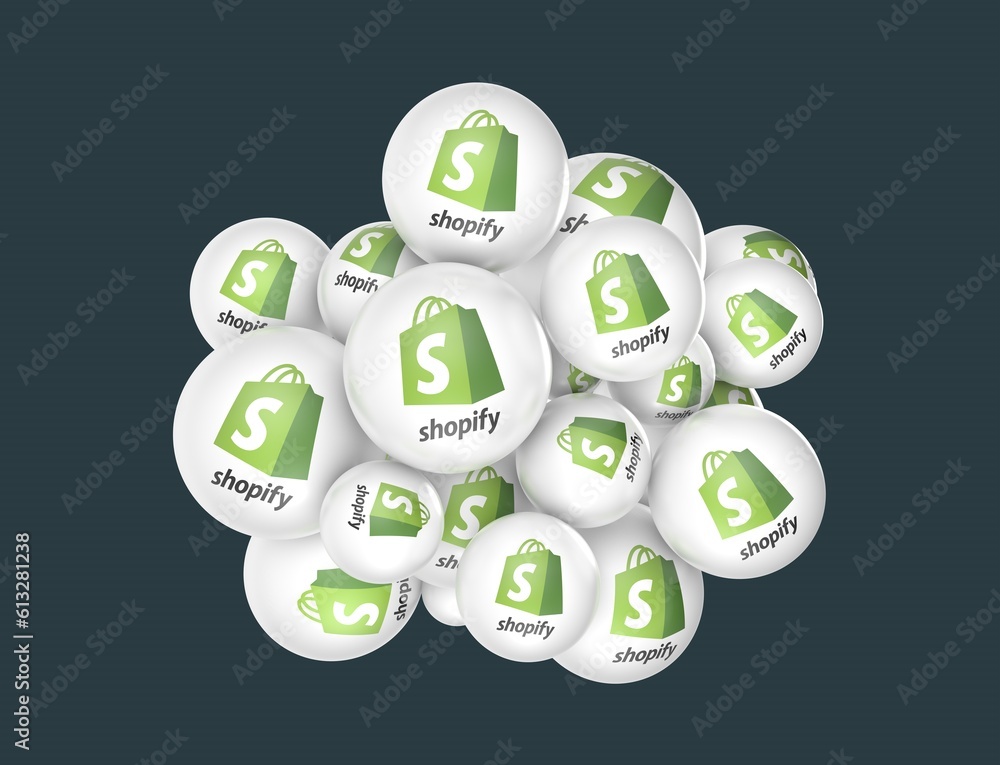 Shopify - a visual design work Stock Photo | Adobe Stock