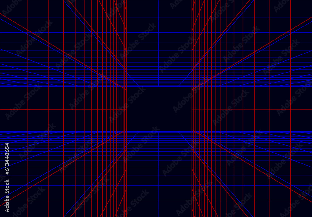 square net grid pattern cyberpunk theme technology background for ...
