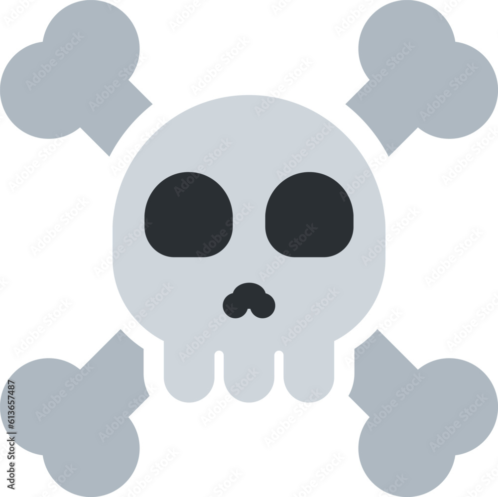Top quality emoticon. Skull with crossed bones vector emoji face emoji ...