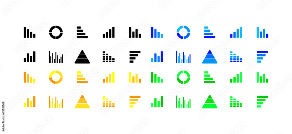 Stock-Vektorgrafik „Infographics. Different styles, color, infographic ...
