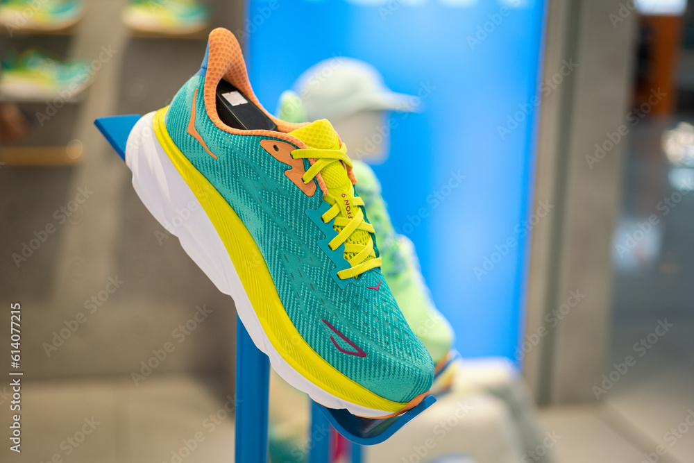 Thailand - June 2023: "Hoka" the famous running equipment brand is ...