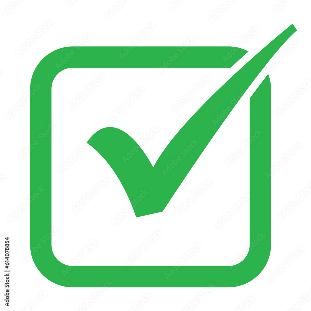 Check Mark Icon Vector, Checkmark Icon, Approved Symbol, Confirmation ...