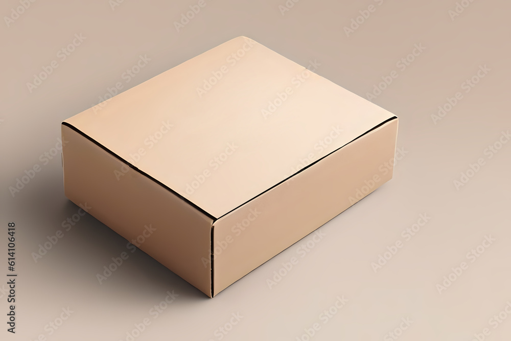 Cardboard box packaging mockup image Stock Photo | Adobe Stock