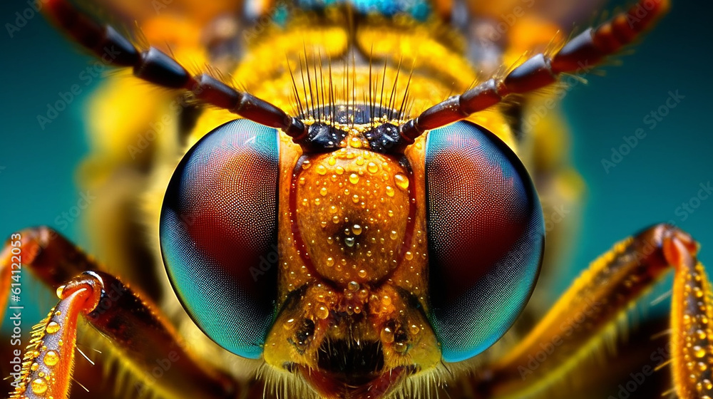 Generative AI. Insect Eyes: Explore the mesmerizing patterns and colors ...