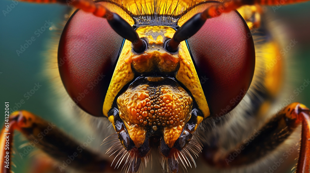 Generative AI. Insect Eyes: Explore the mesmerizing patterns and colors ...
