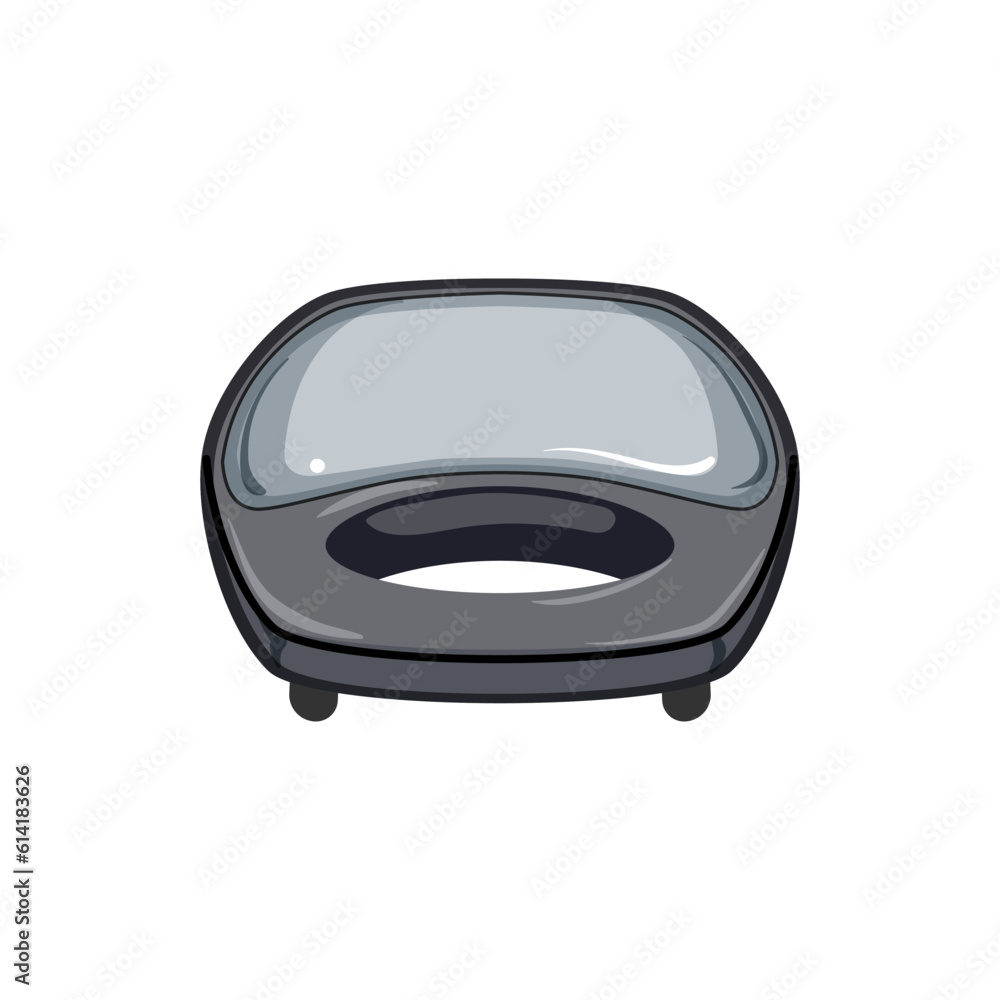 electric sandwich maker cartoon. appliance cook, breakfast machine ...