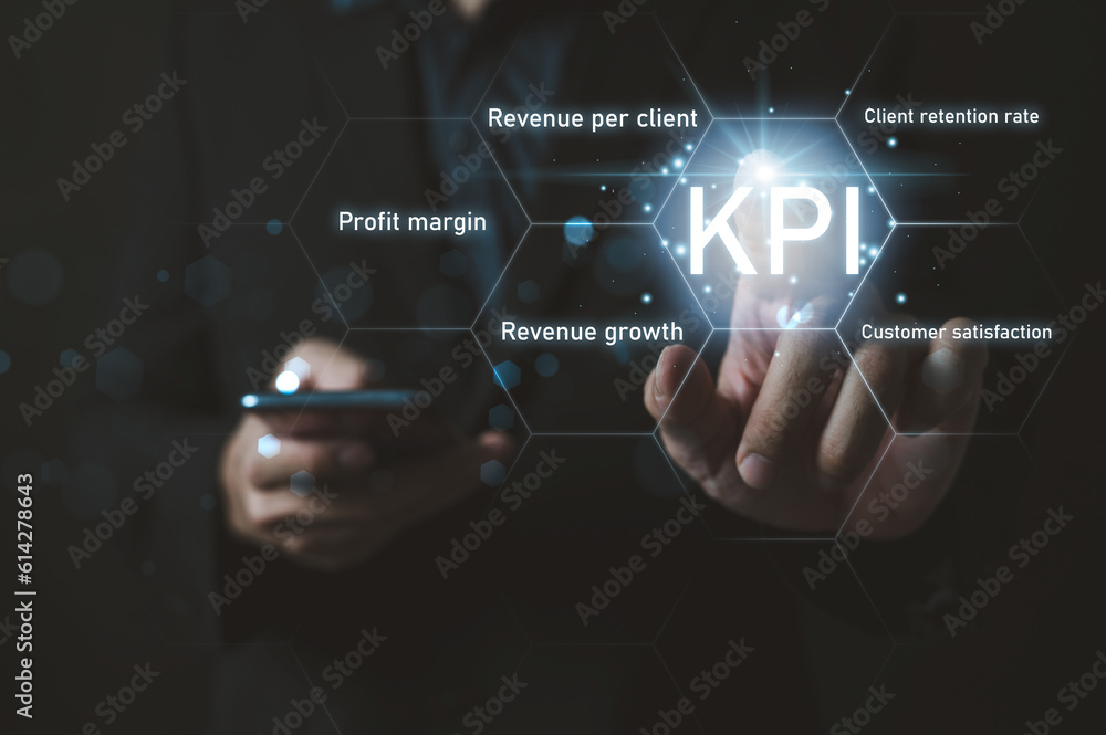 Foto de Stock In general, five of the most commonly used KPIs, KPI Key ...