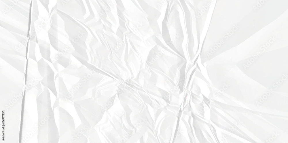 White crumpled texture . White wrinkled paper texture. White crumpled ...