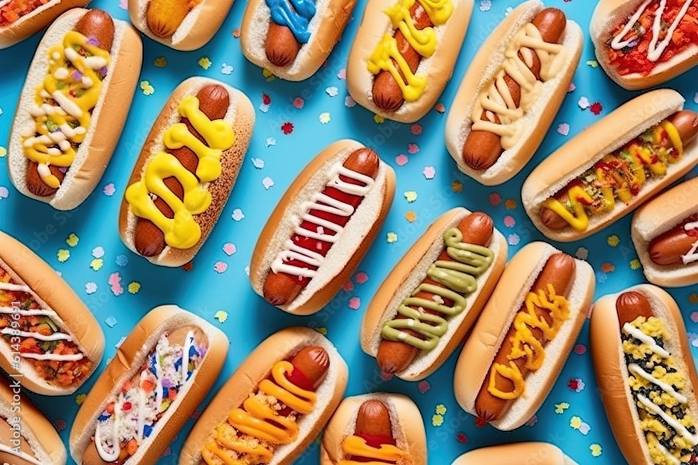 a DIY hot dog art challenge. Use condiments as your paint and hot dog ...