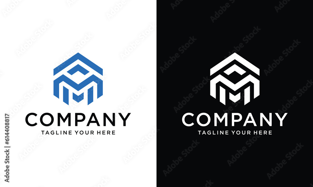 Letter M Real Estate logo template design Stock Vector | Adobe Stock