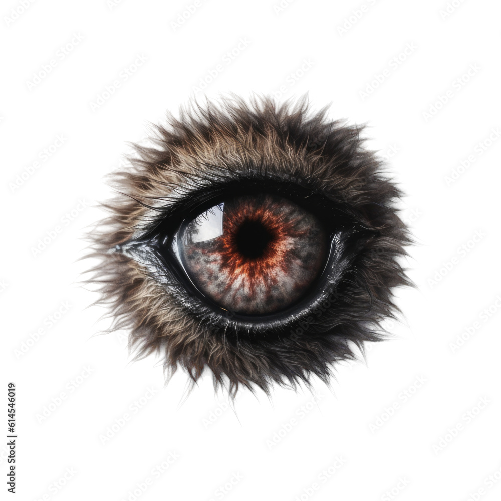 werewolf eyes isolated on a transparent background, generative ai Stock ...