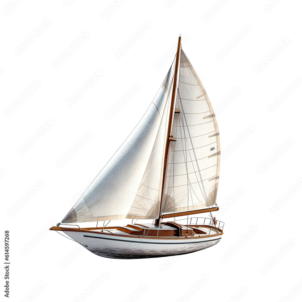 sailboat isolated on a transparent background, generative ai Stock ...
