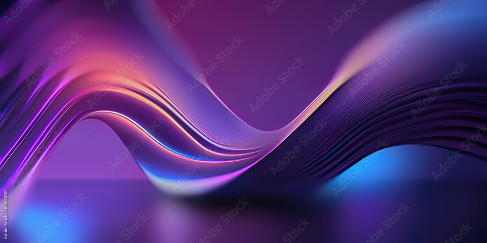 Big Neon Wave Background Stock Illustration | Adobe Stock