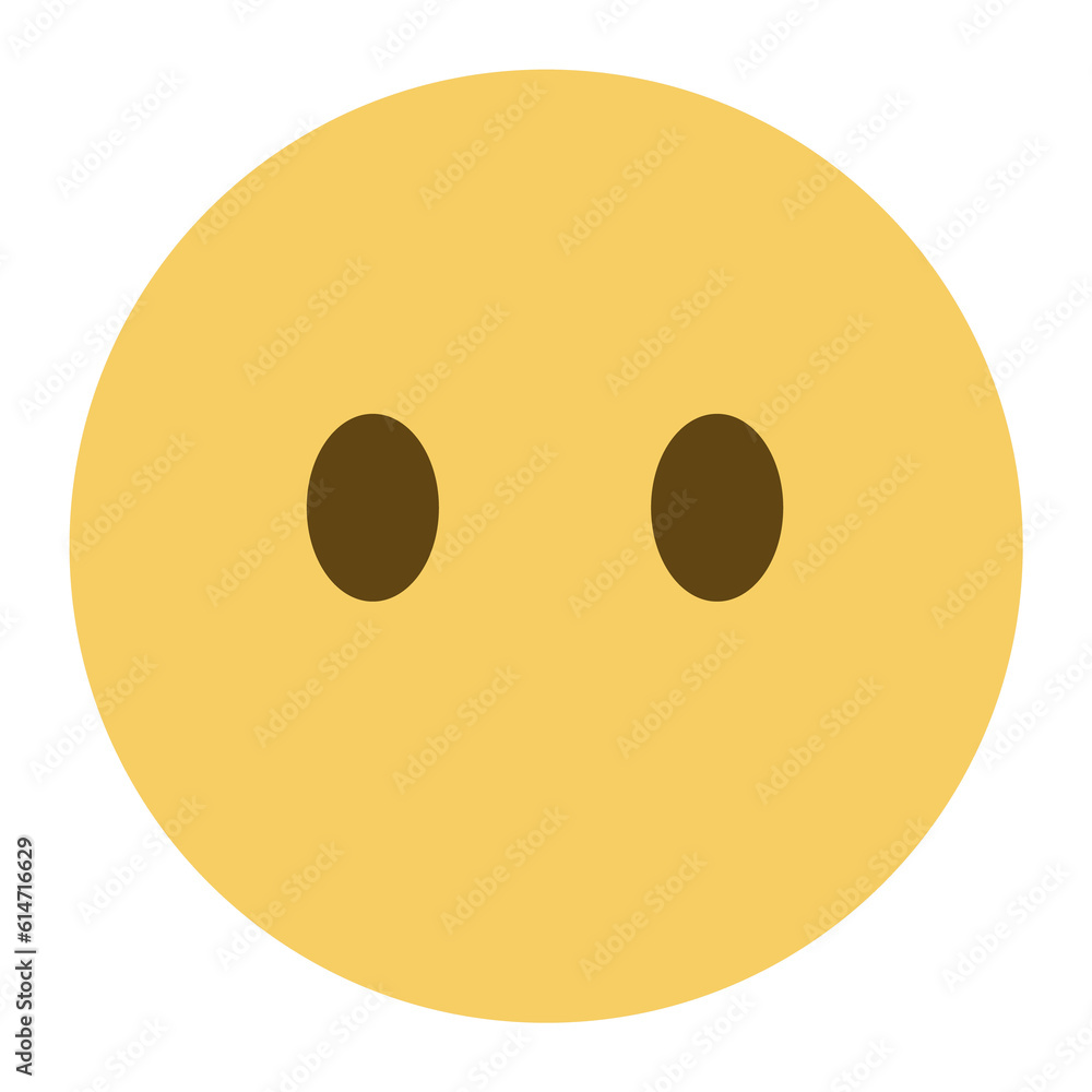 Top quality emoticon. Cute silent emoticon, smiley without mouth emoji ...