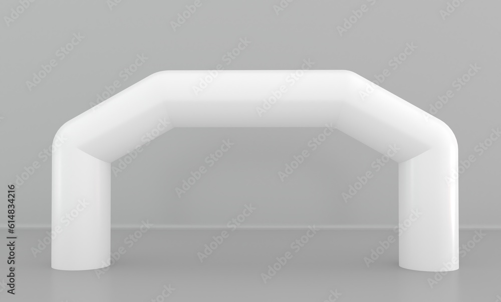 Inflatable arch, 3d rendering. Advertising arch template. Suitable for ...