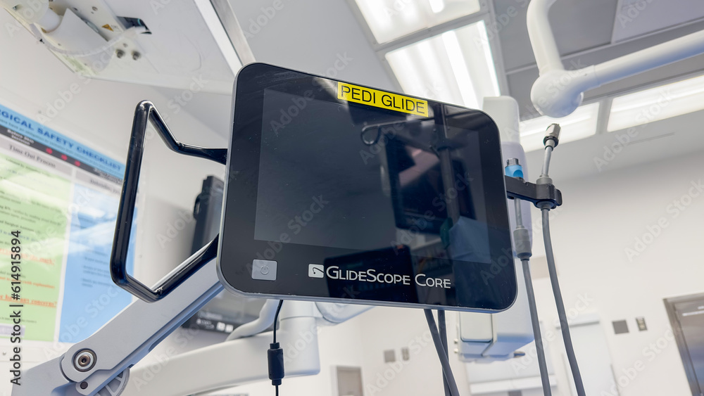 Foto de Stock providnece, ri, usa, june 19,2013, Glidescope anesthesia ...