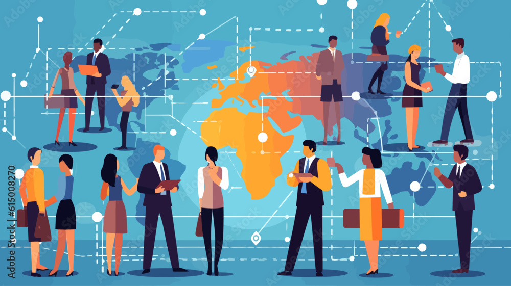 Global communication network concept. Environmental technology ...