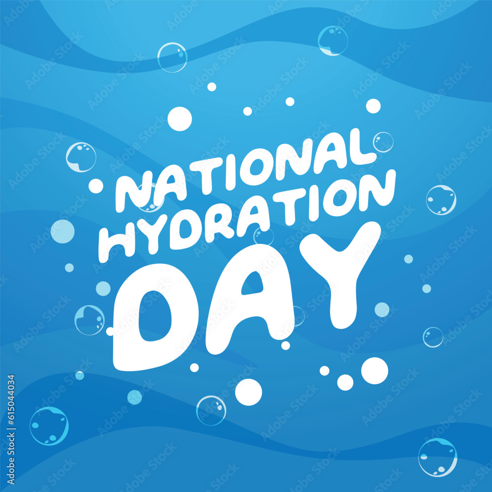 vector graphic of National Hydration Day good for National Hydration ...