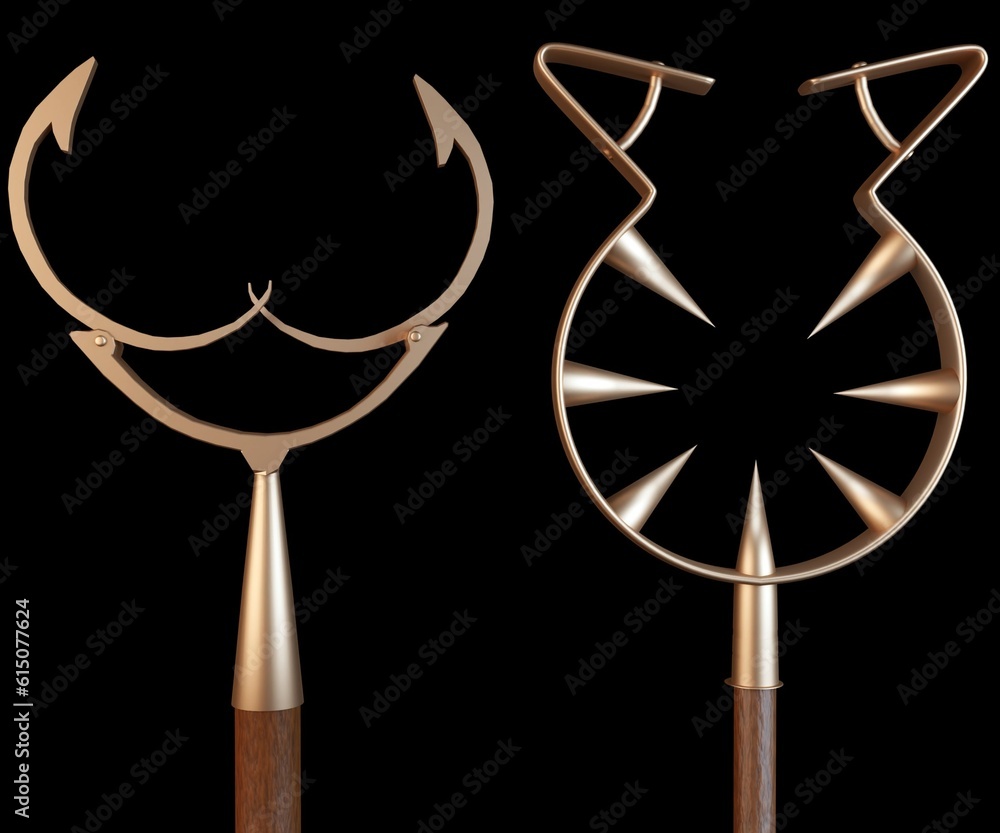 Variety of Man catcher, also known as catchpole. The European design ...