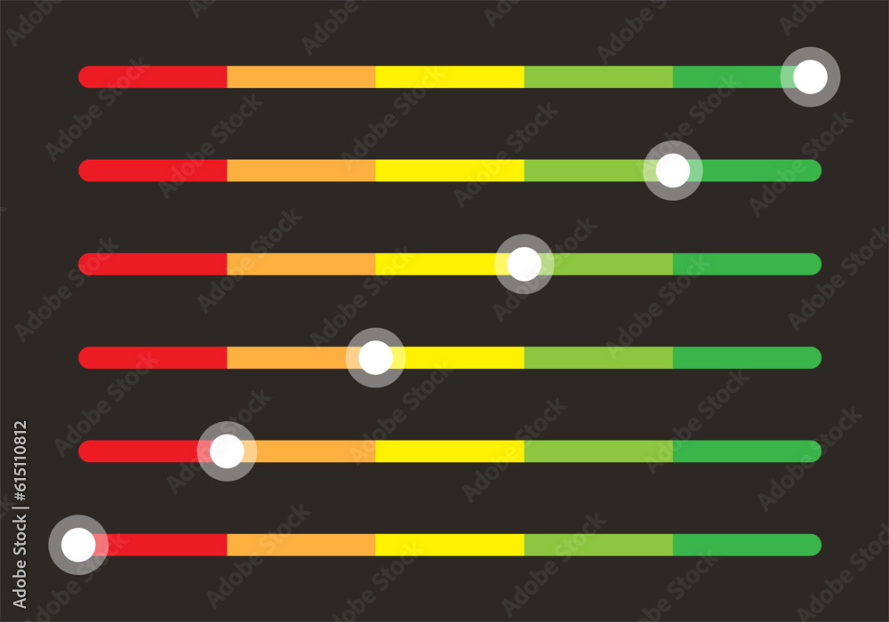 rating slider worst to best. Feedback slider or level scale for rating ...
