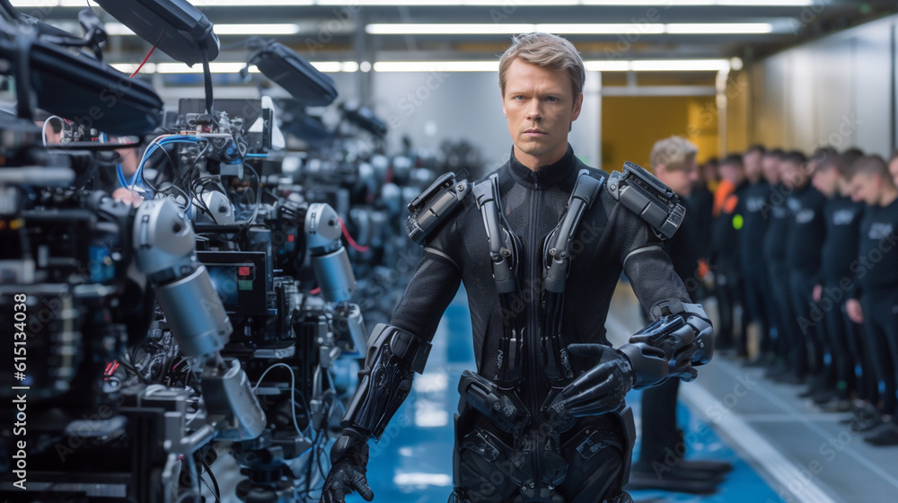 robot suit test pilot, motion testing, science and technology in ...