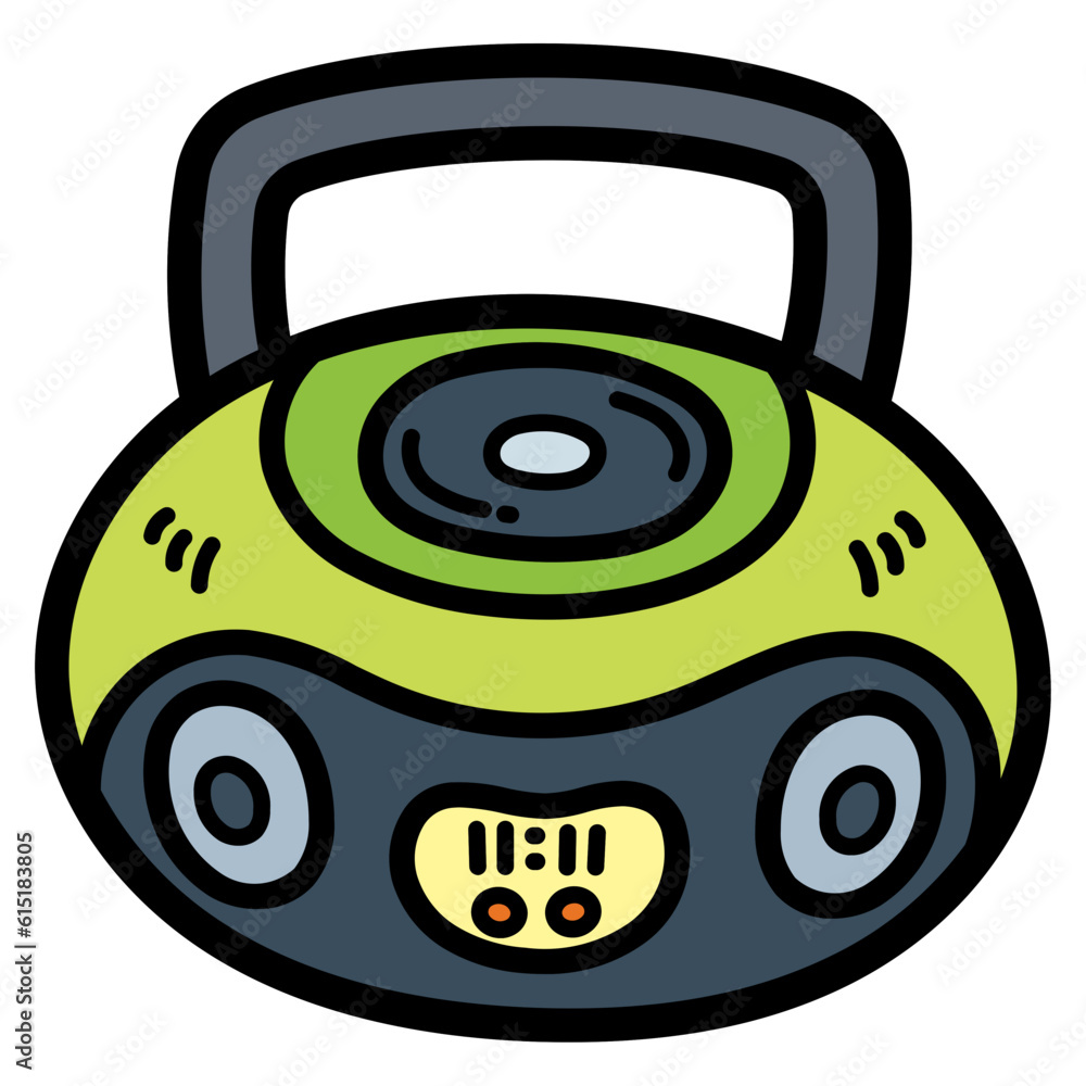 cd player filled outline icon style の Stock ベクター | Adobe Stock