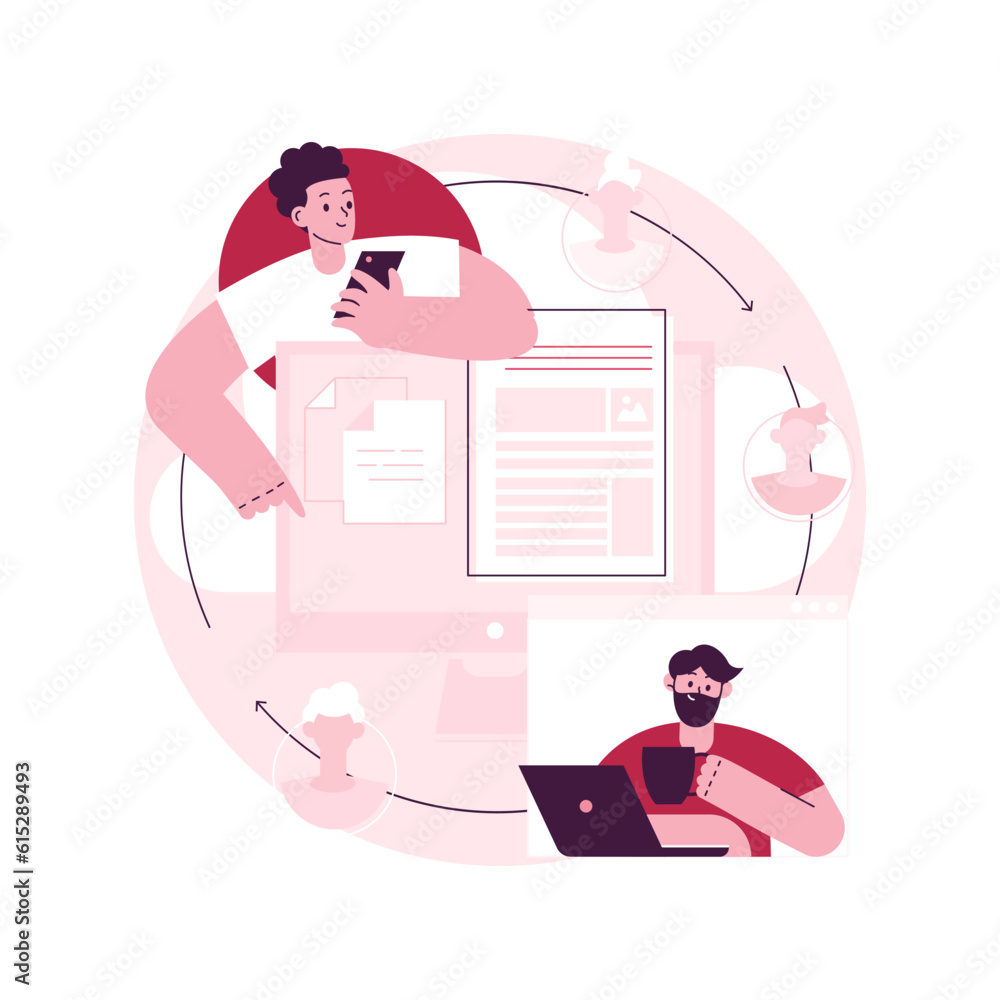 Virtualization technology abstract concept vector illustration. Process ...