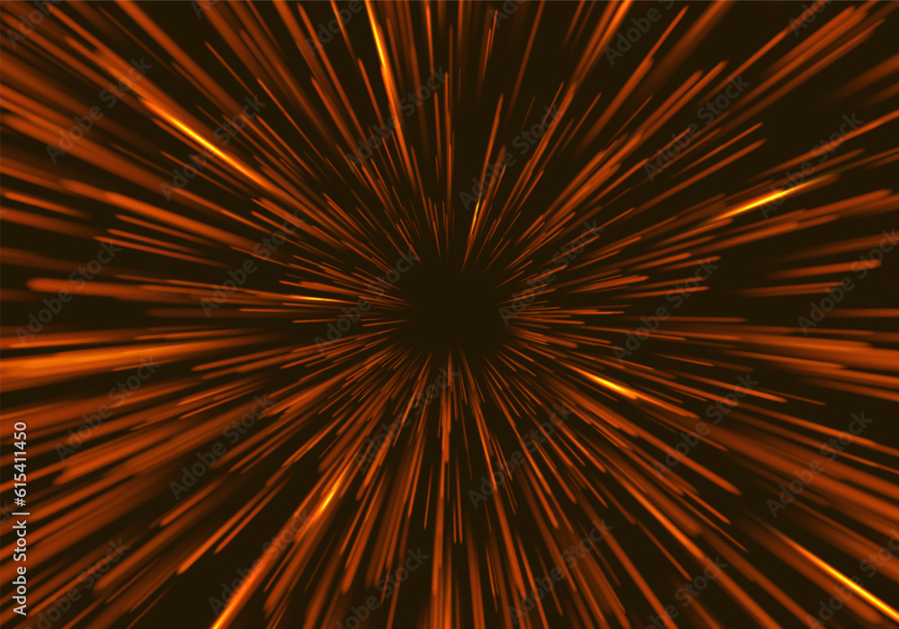 Portal with light effects. Neon futuristic tunnel. Abstract ...