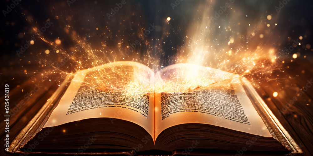 Burning with fire and smoke Holy Bible - Ancient Book banner ...