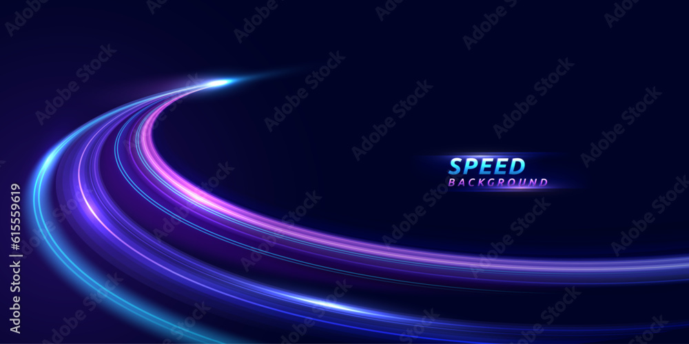 Abstract speed line background. Dynamic motion speed of light. Technology velocity movement ...