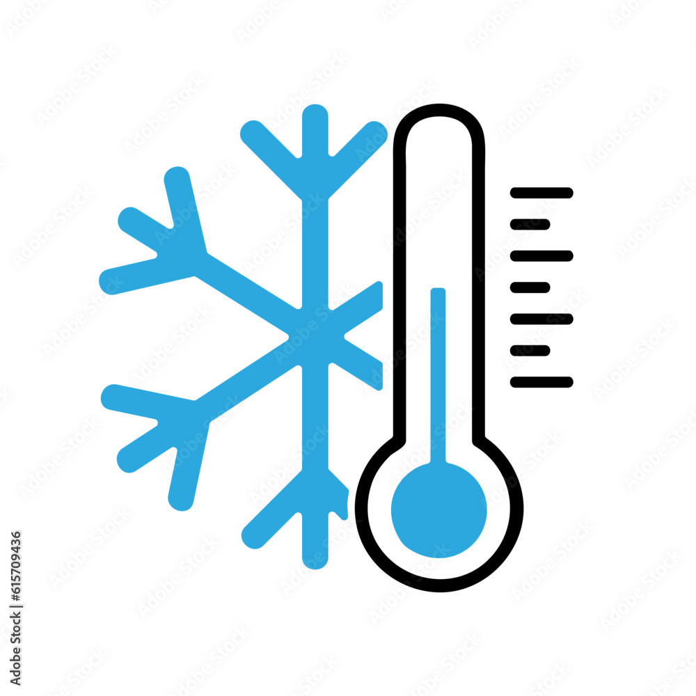 Cold icon vector. winter illustration sign. freezing symbol ... Cold icon vector. winter illustration sign. freezing symbol ...