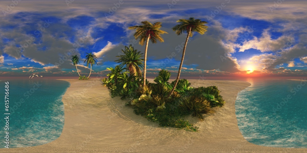 HDRI High resolution map, environment map, Round panorama, spherical ...