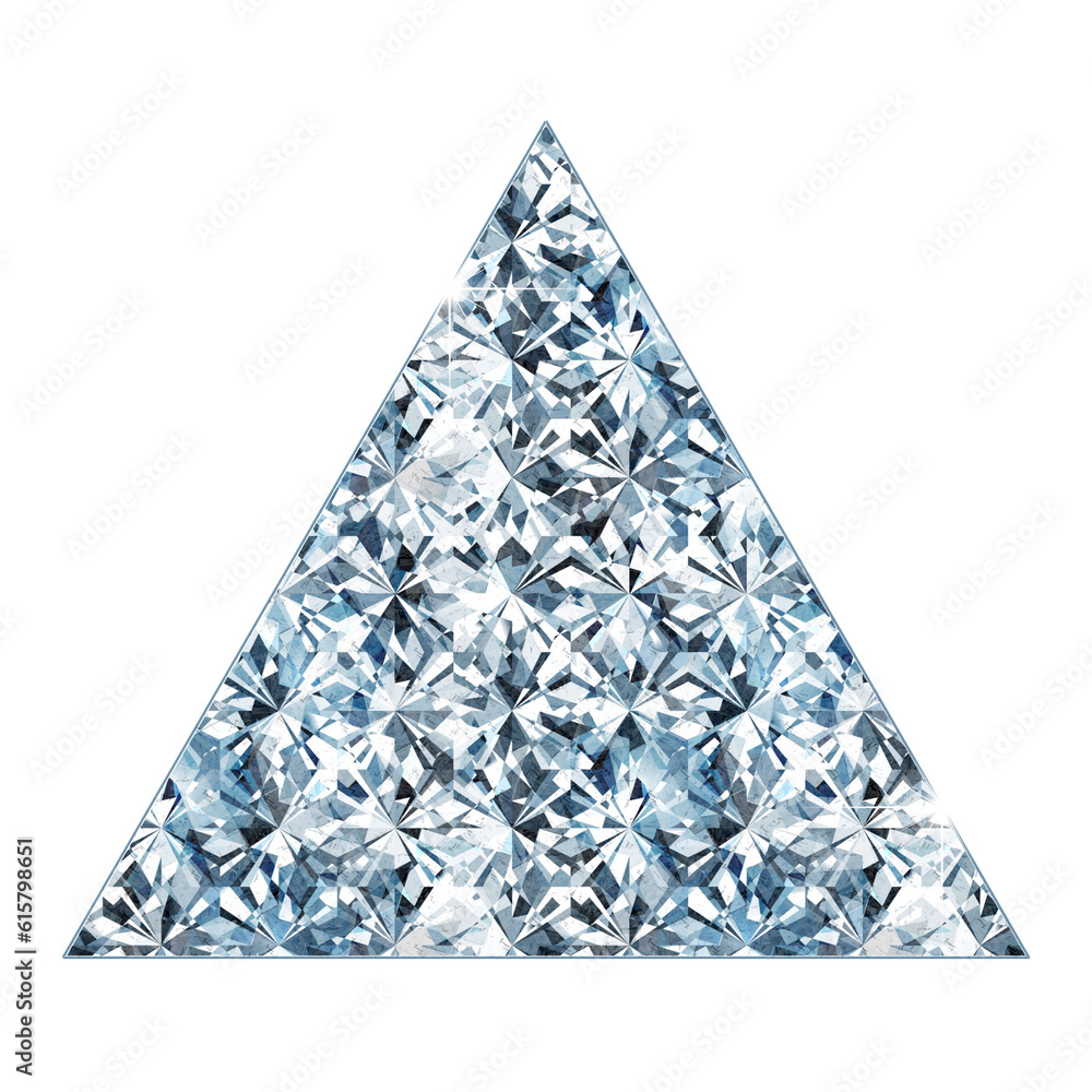 Shining Diamond triangle shape. It is a part of a set which also ...