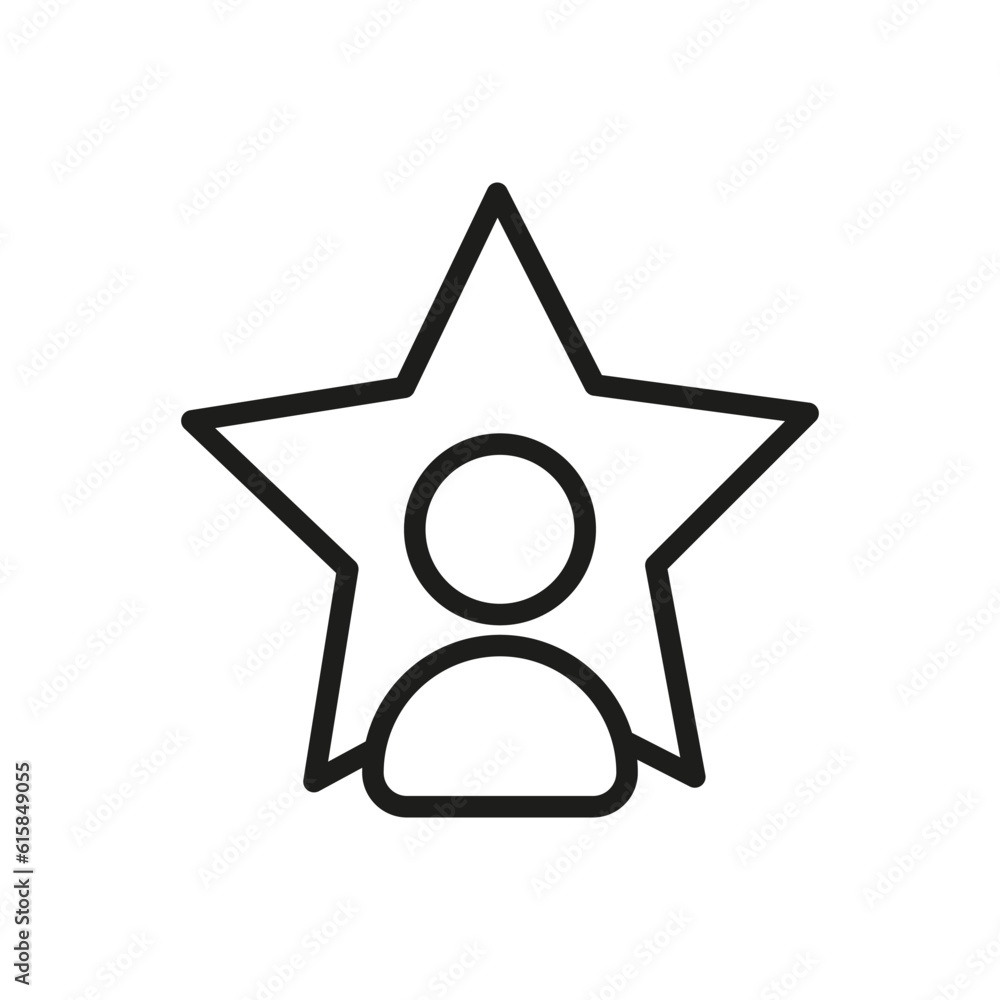 favorite or popular person. Vector illustration. stock image. Stock ...