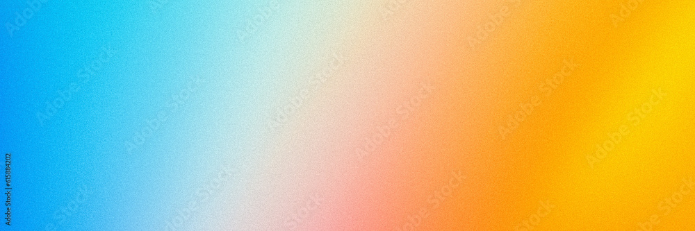 Blue orange gradient background noise texture grainy colors wide banner ...
