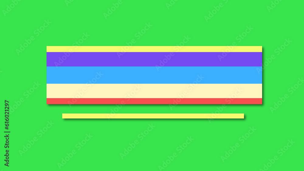 Illustration Stock Colorful simple minimalistic lower third animation ...