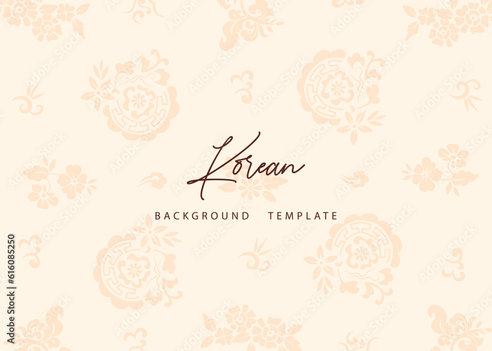 Vector of traditional Korean background Stock Vector | Adobe Stock