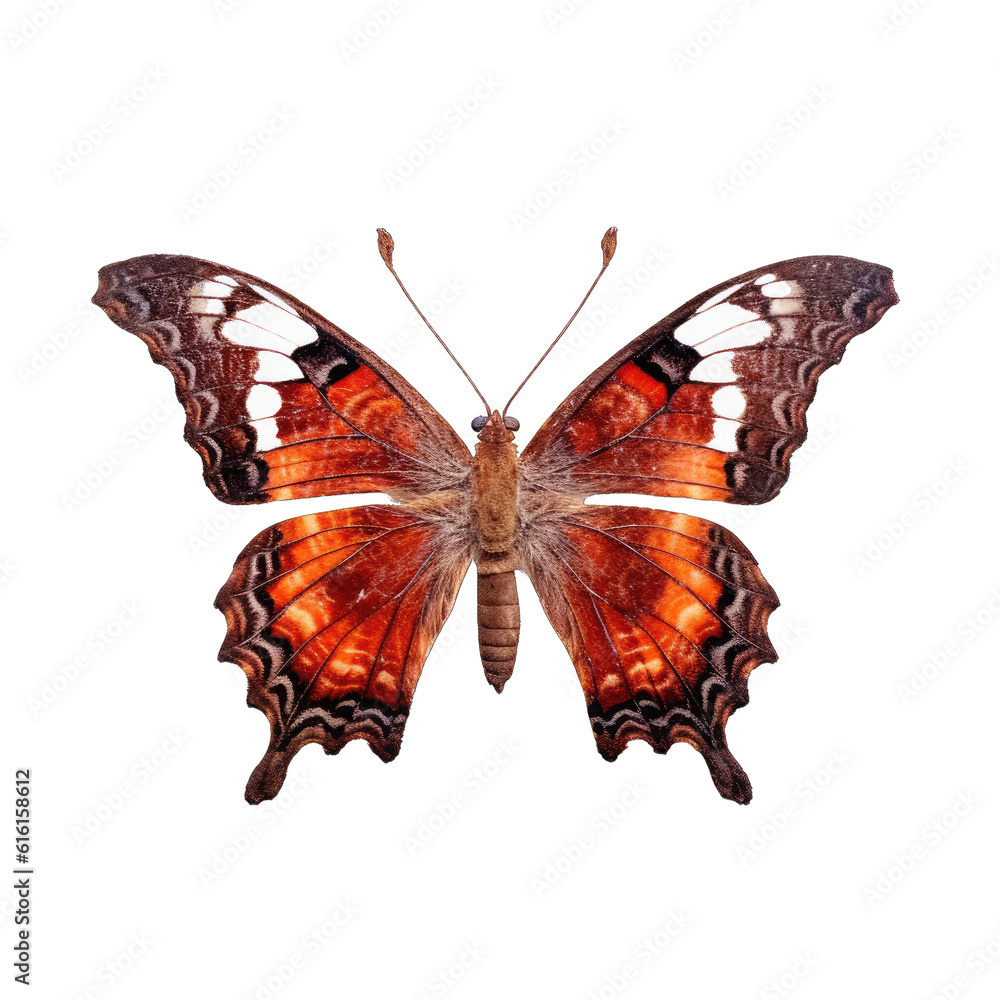 Question mark butterfly - Polygonia interrogationis. Transparent PNG ...