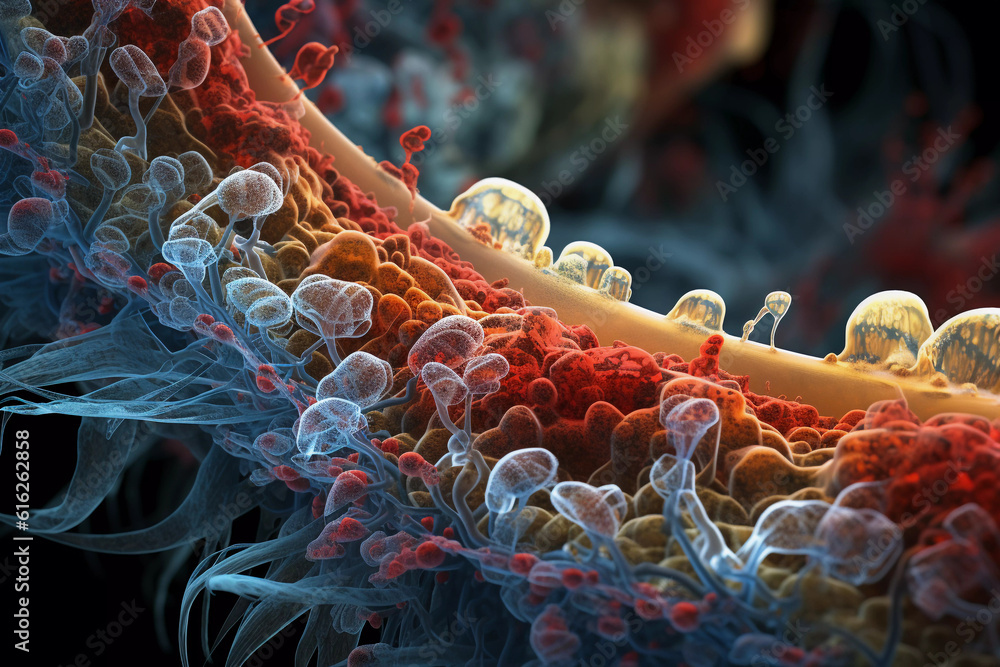 Beautiful RNA MESSENGER generated with AI. The colors are beautiful ...