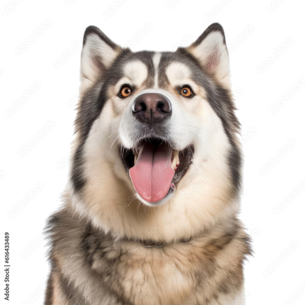 siberian husky puppy isolated on transparent background cutout Stock ...