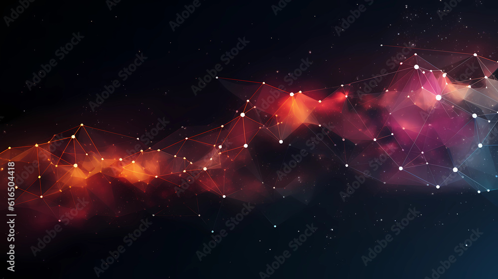 Plexus Space Background Digital Desktop Wallpaper HD 4k Network Nodes ...