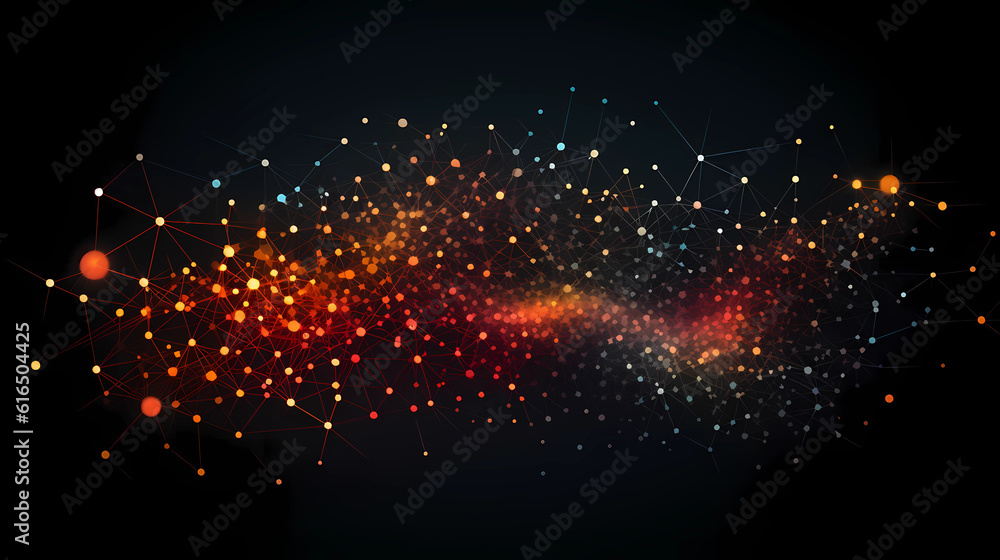 Plexus Space Background Digital Desktop Wallpaper HD 4k Network Nodes ...