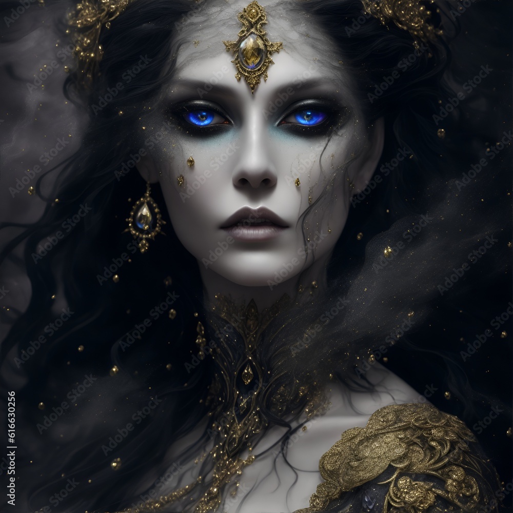 Portrait of Morgana. Morgan le fay, enchantress and sorceress ...