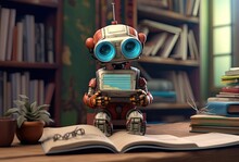 Robot Reading Information Free Stock Photo - Public Domain Pictures