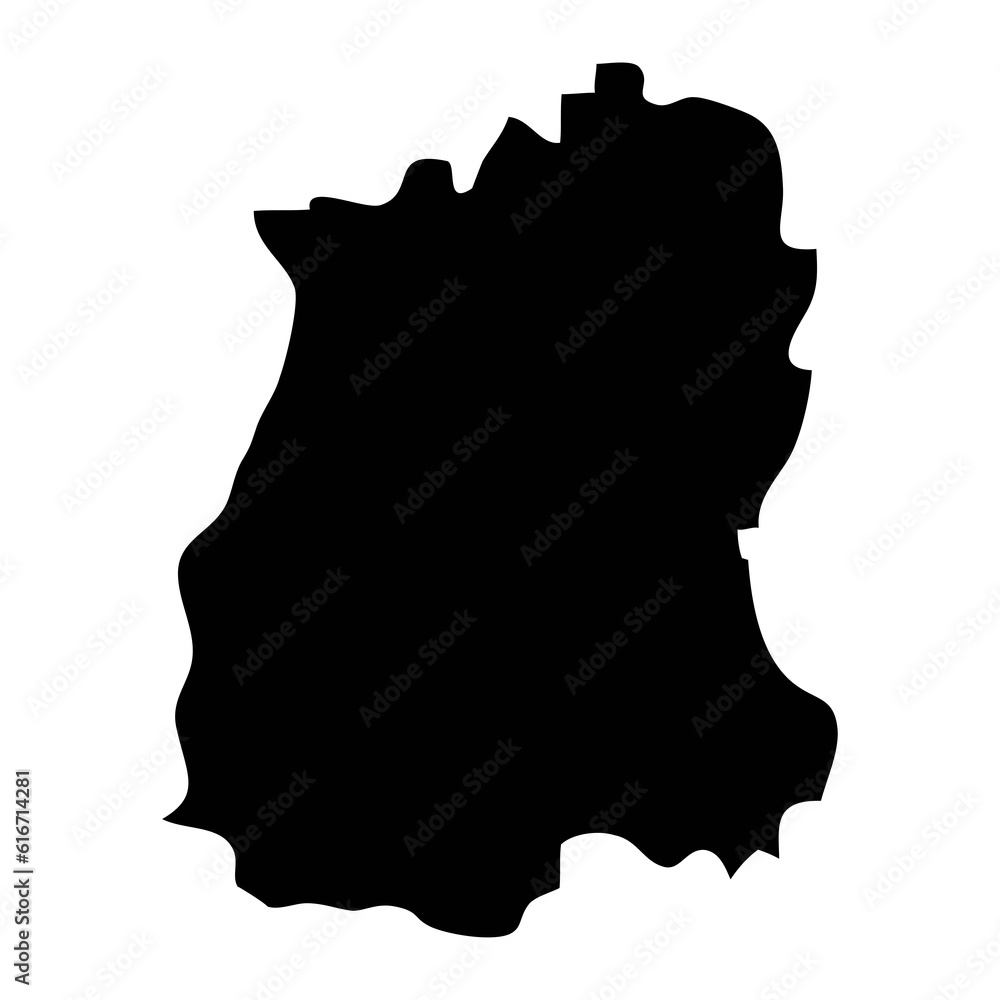 Sikkim state map, administrative division of India. Vector illustration ...