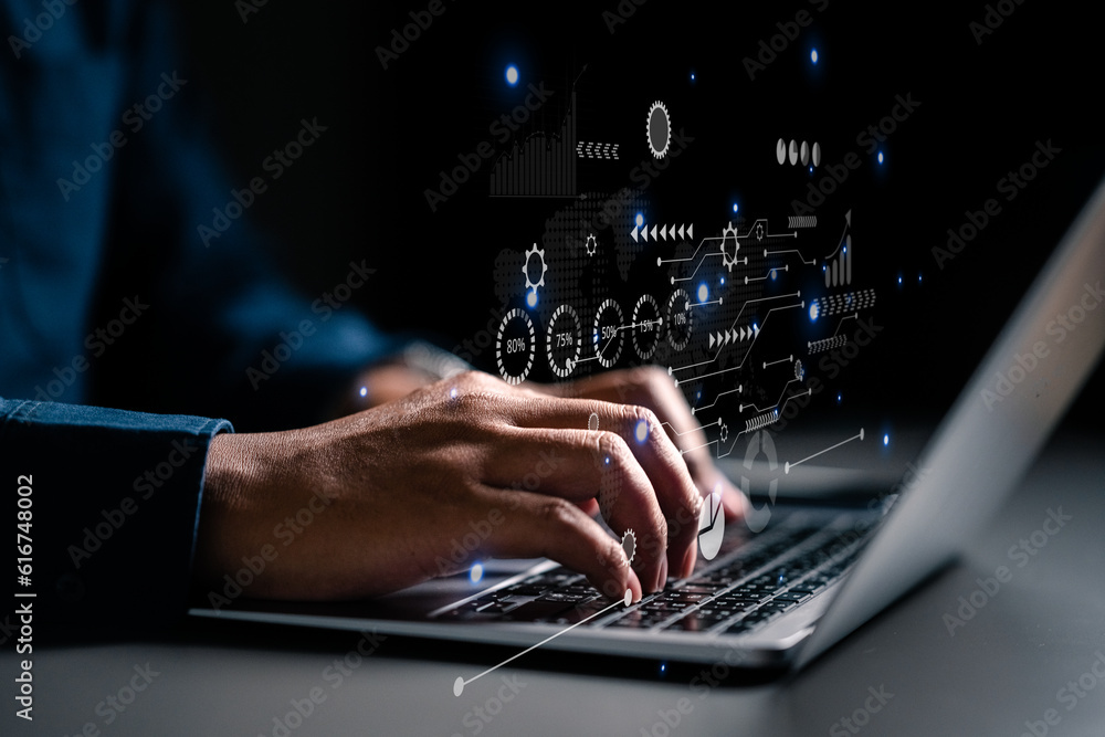 technology, laptop, graph, chart, personal, pie chart, progress ...