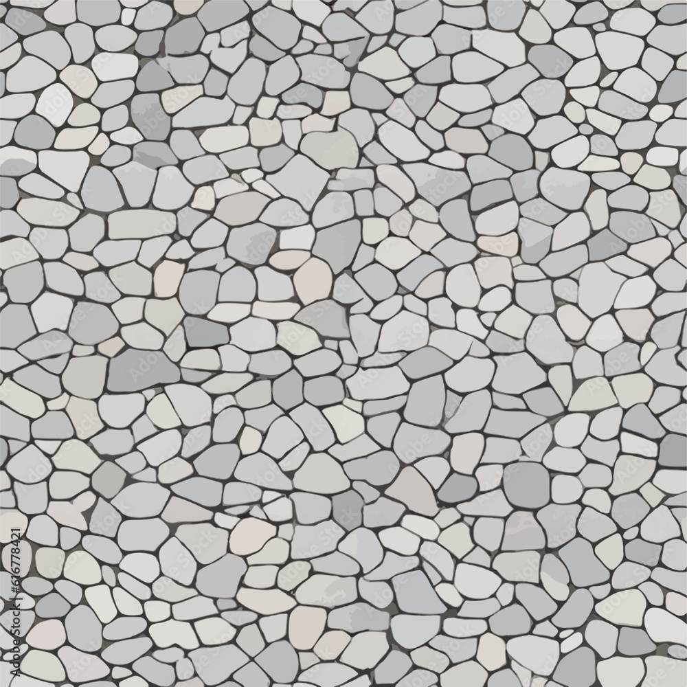 Stone on ground vector, Broken tiles mosaic pattern. texture interior ...